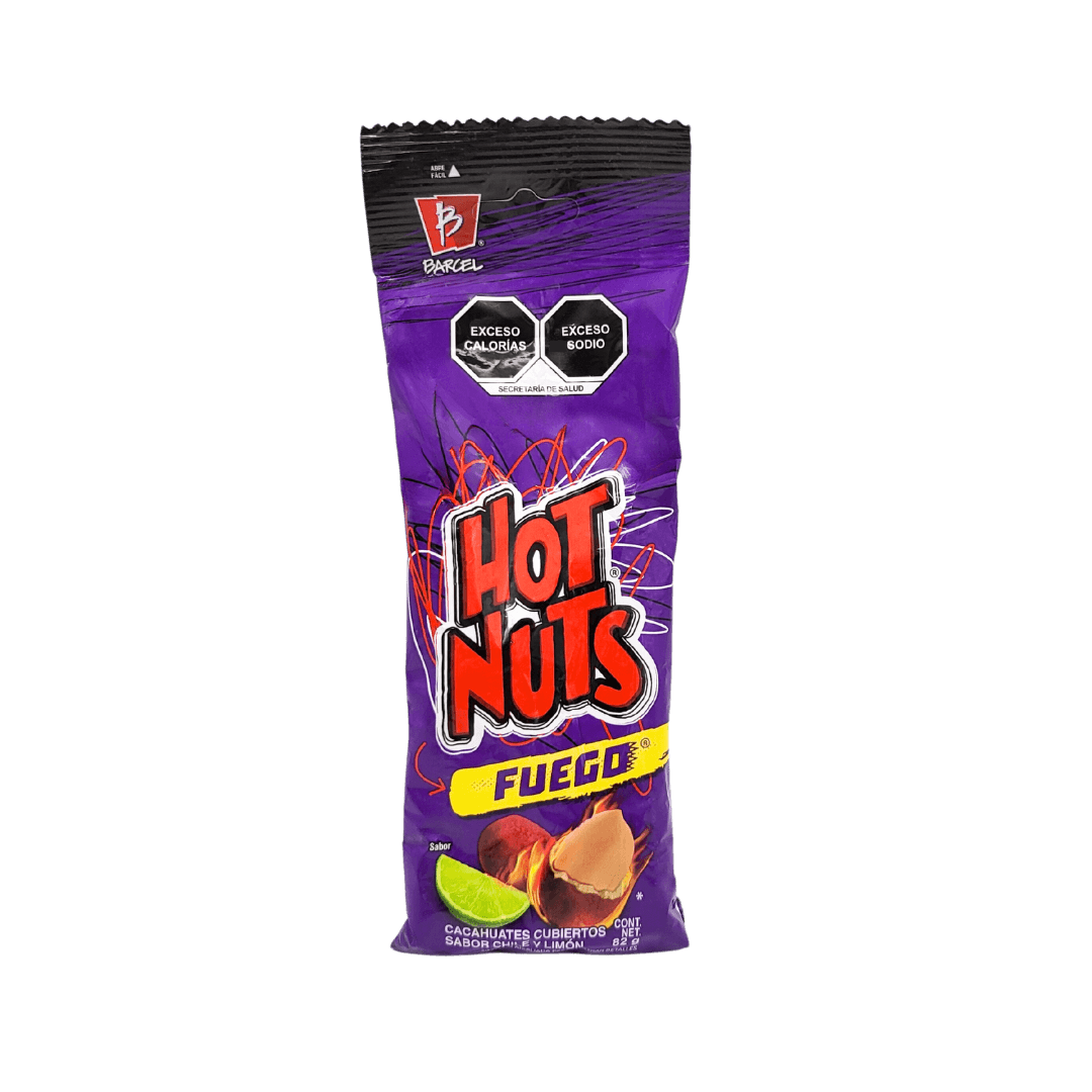 Hot Nuts FUEGO Peanuts with Chili Lime from Barcel 82g – MexicoMiAmor