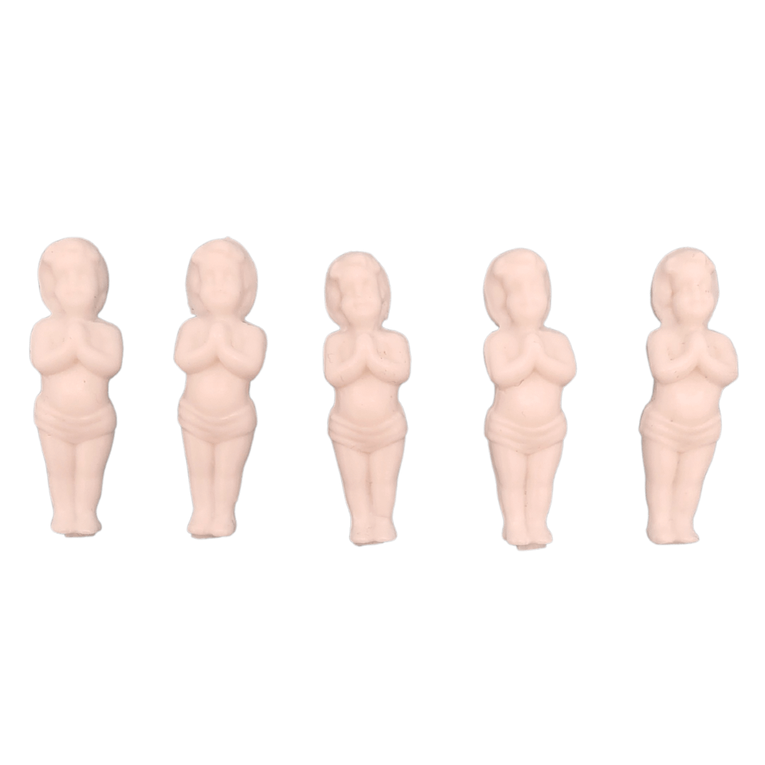 Christkind Figuren / Muñecos para Rosca de Reyes - Plastik weiß 5 St ...