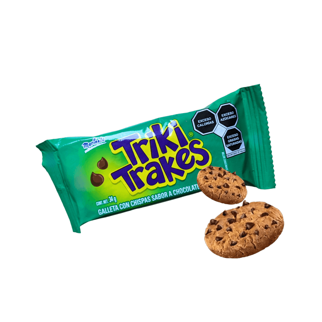 Triki Trakes Chocolate Cookies 4 pcs from Marinela 34g – MexicoMiAmor
