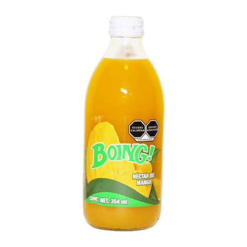 BOING Mango juice soft drink in glass bottle 354ml – MexicoMiAmor